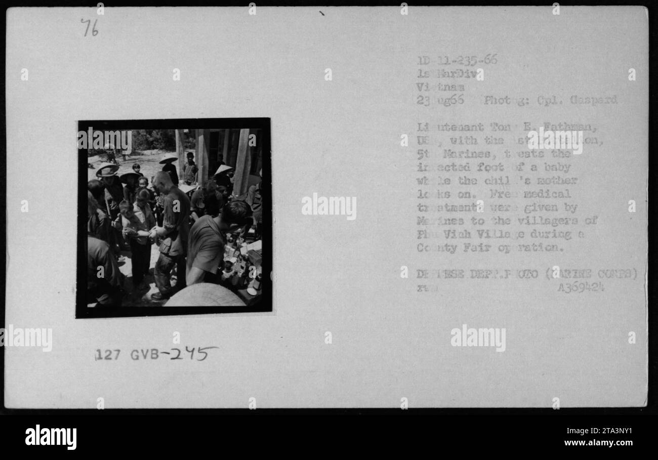 On August 23, 1966, Cpl. Gaspard and Sgt. Ton E. Fathman test the ...