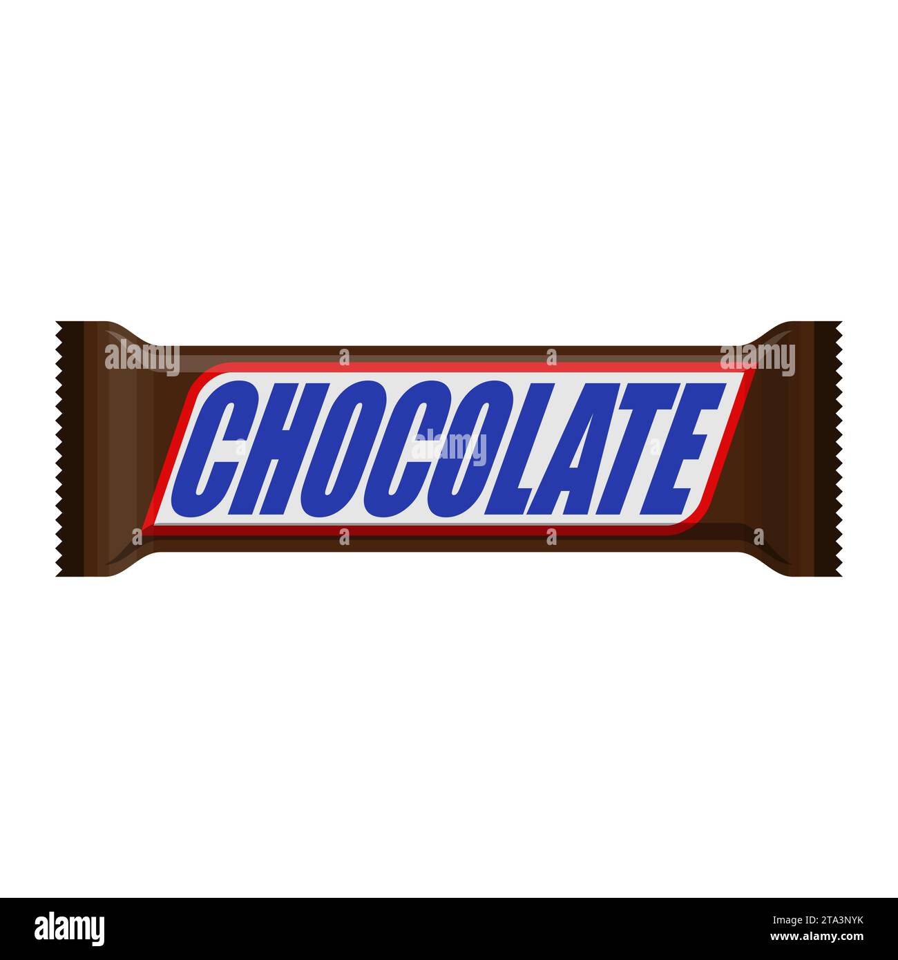 Chocolate bar of candy bar isolated on white background. Sweet snack ...