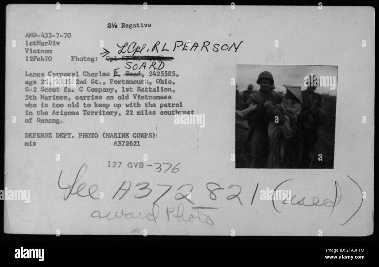 Lance corporal charles e sead hi-res stock photography and images - Alamy