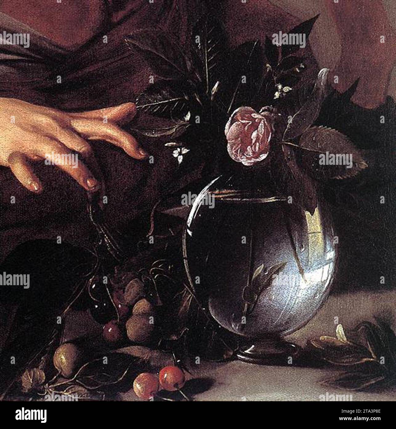 Boy Bitten by a Lizard (detail) c. 1594 by Caravaggio Stock Photo - Alamy