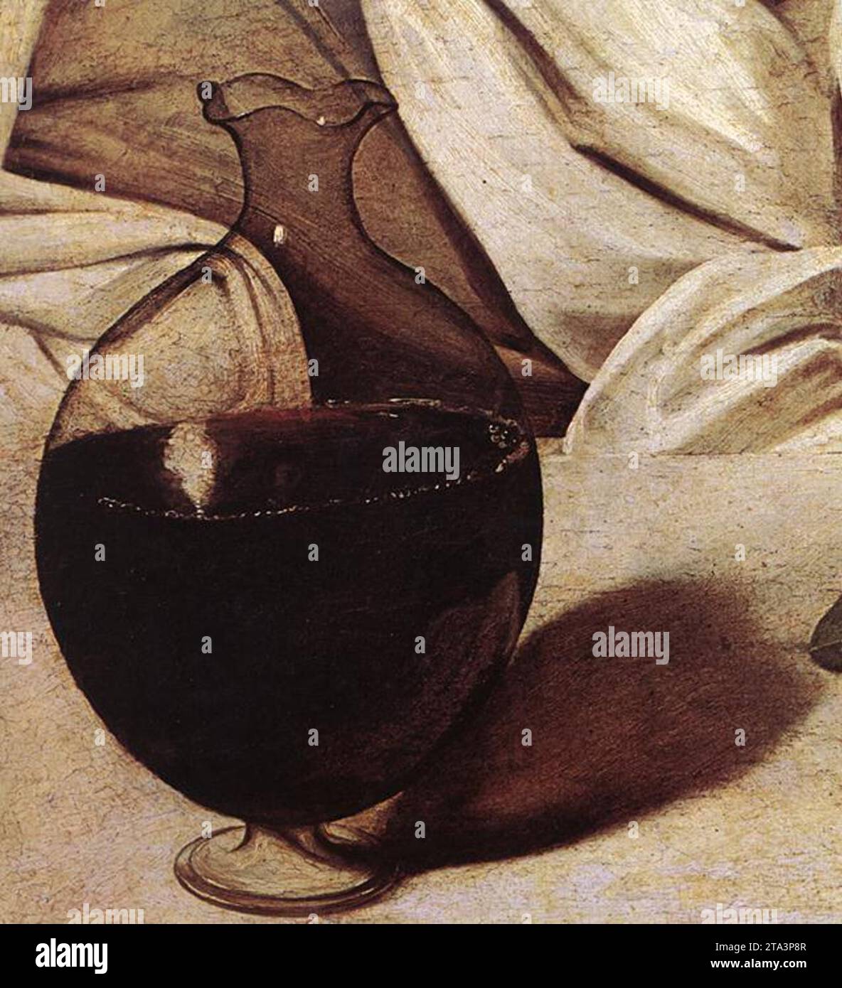 Bacchus (detail) c. 1596 by Caravaggio Stock Photo - Alamy