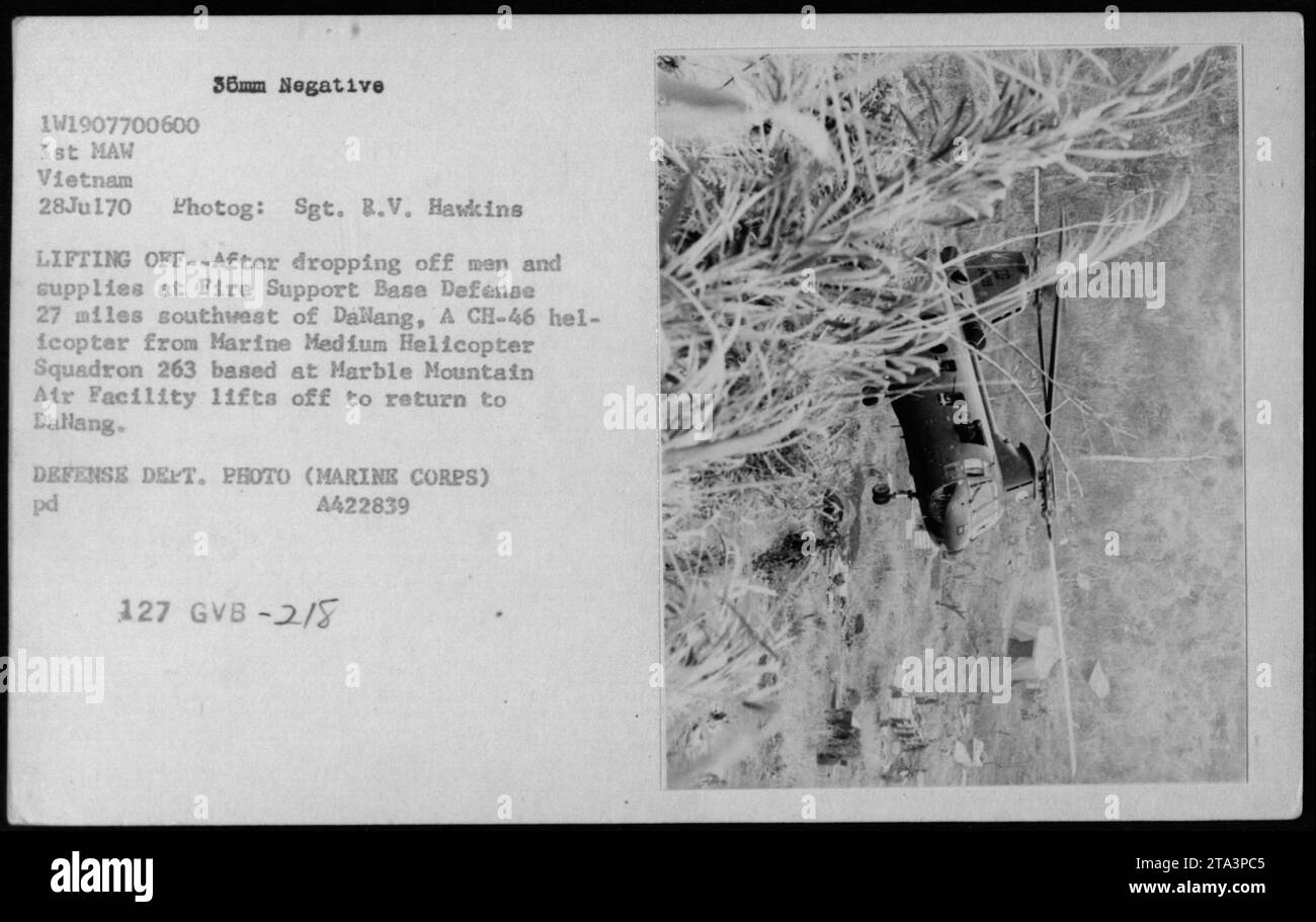 Vietnam 1970 aerial view helicopters hi-res stock photography and ...