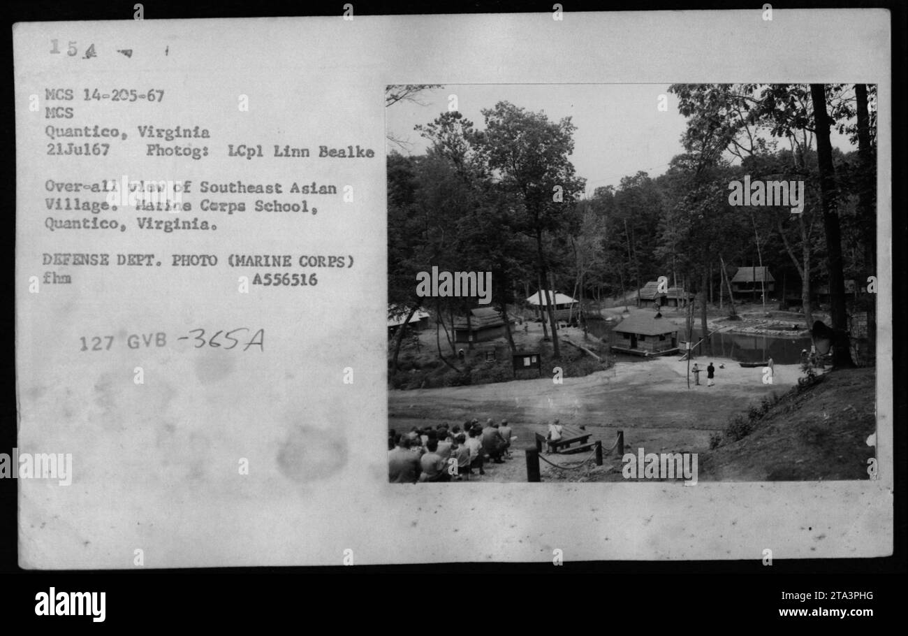 Marine Corps School in Quantico, Virginia is pictured. The image shows ...