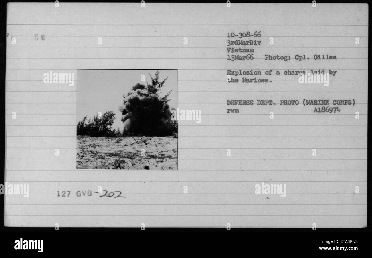 Marine Corps personnel conducting military activities in Vietnam on ...