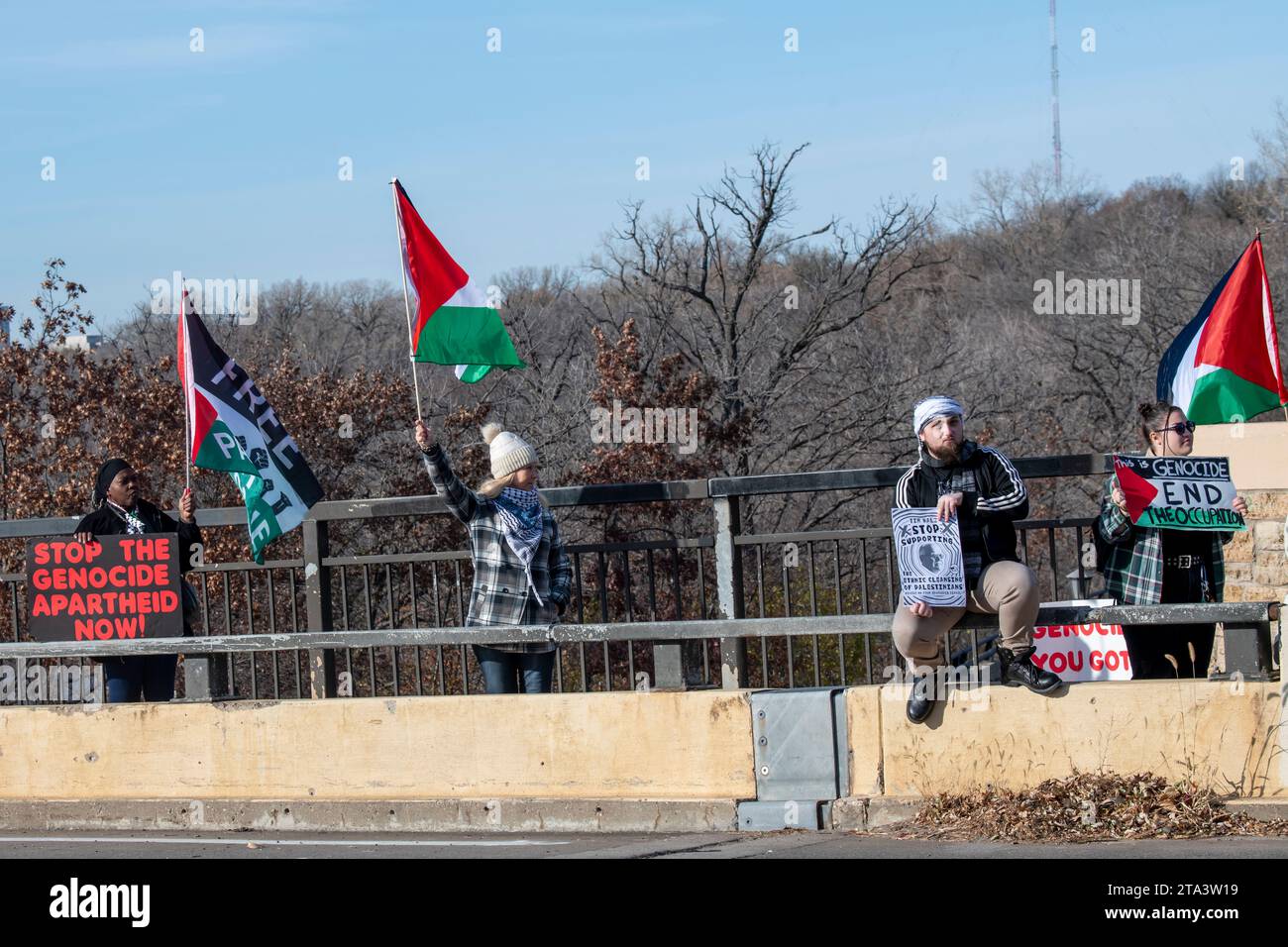St. Paul, Minnesota. November 19, 2023. Rally to divest Minnesota from ...
