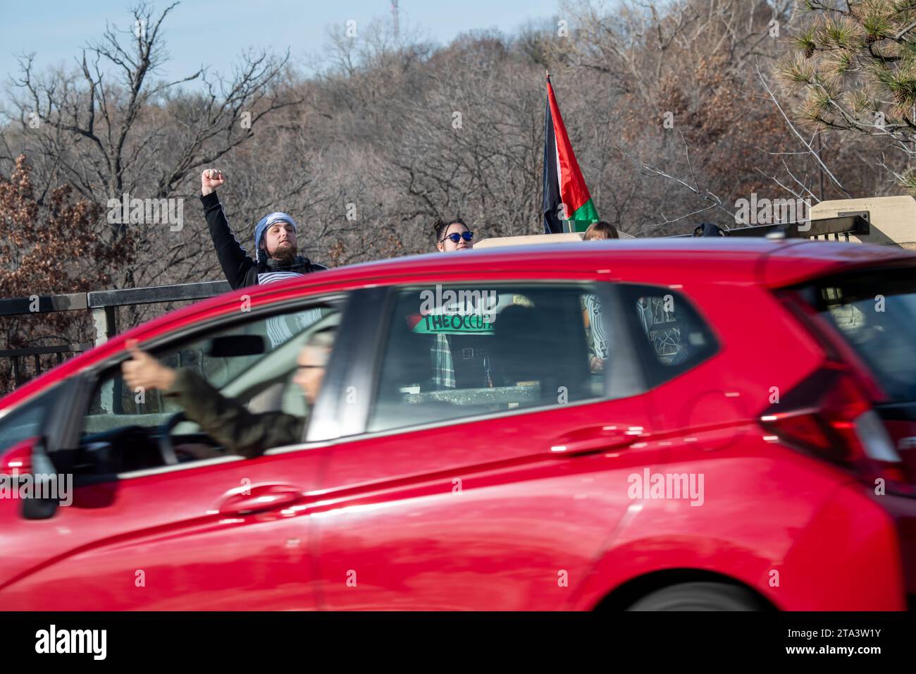 St. Paul, Minnesota. November 19, 2023. Rally to divest Minnesota from ...