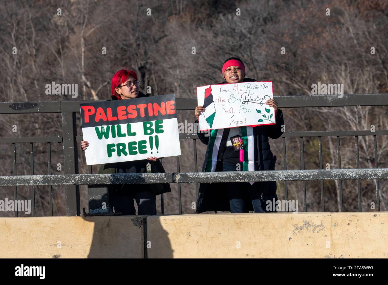 St. Paul, Minnesota. November 19, 2023. Rally to divest Minnesota from ...