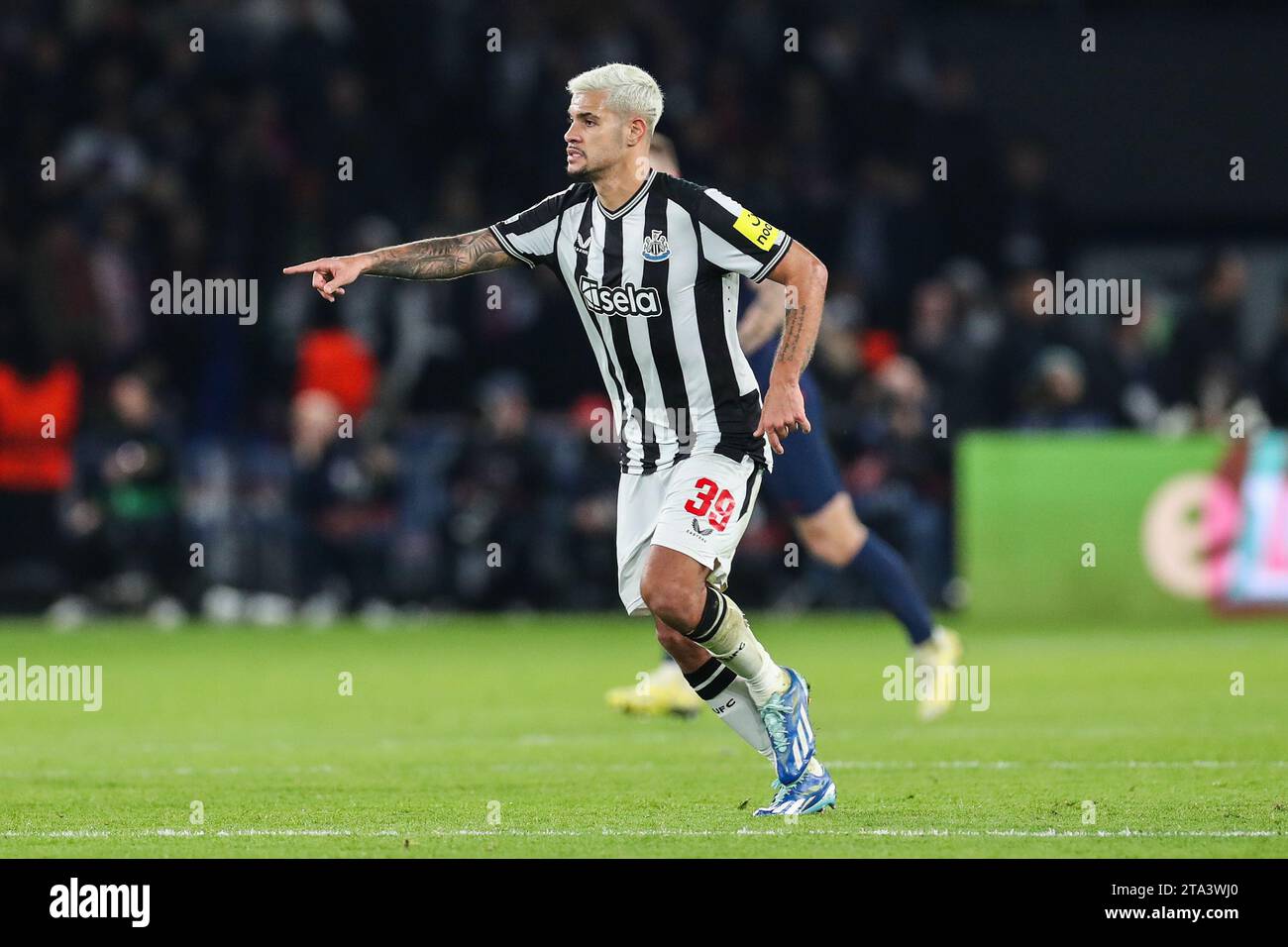 Paris, France. 28th Nov, 2023. Newcastle United midfielder Bruno ...