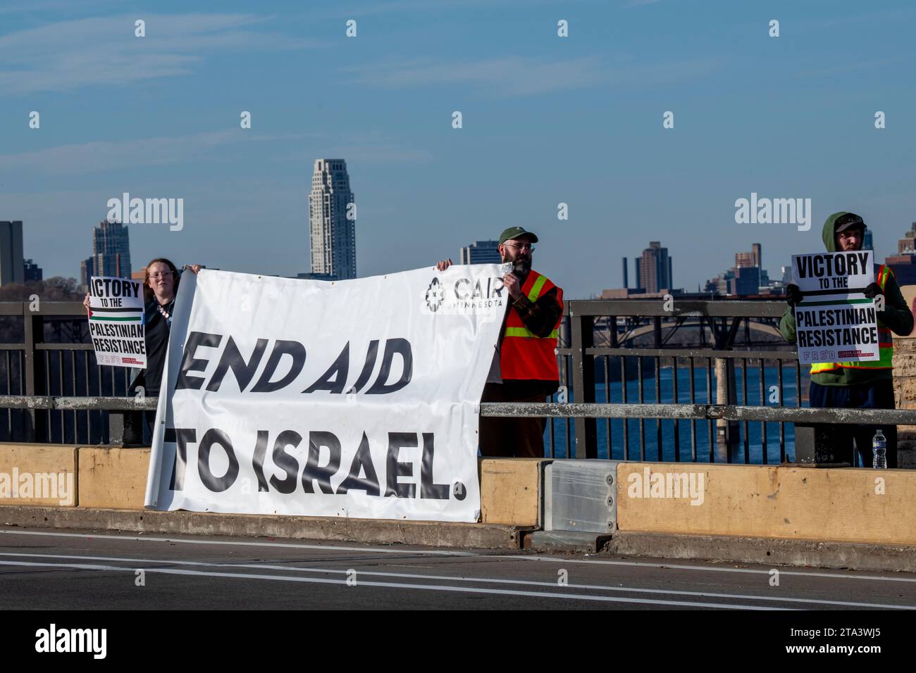St. Paul, Minnesota. November 19, 2023. Rally to divest Minnesota from ...