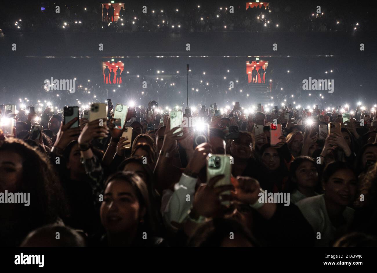 AMSTERDAM - Audience during a performance in AFAS Live. Dystinct is the first Arab artist ever ...