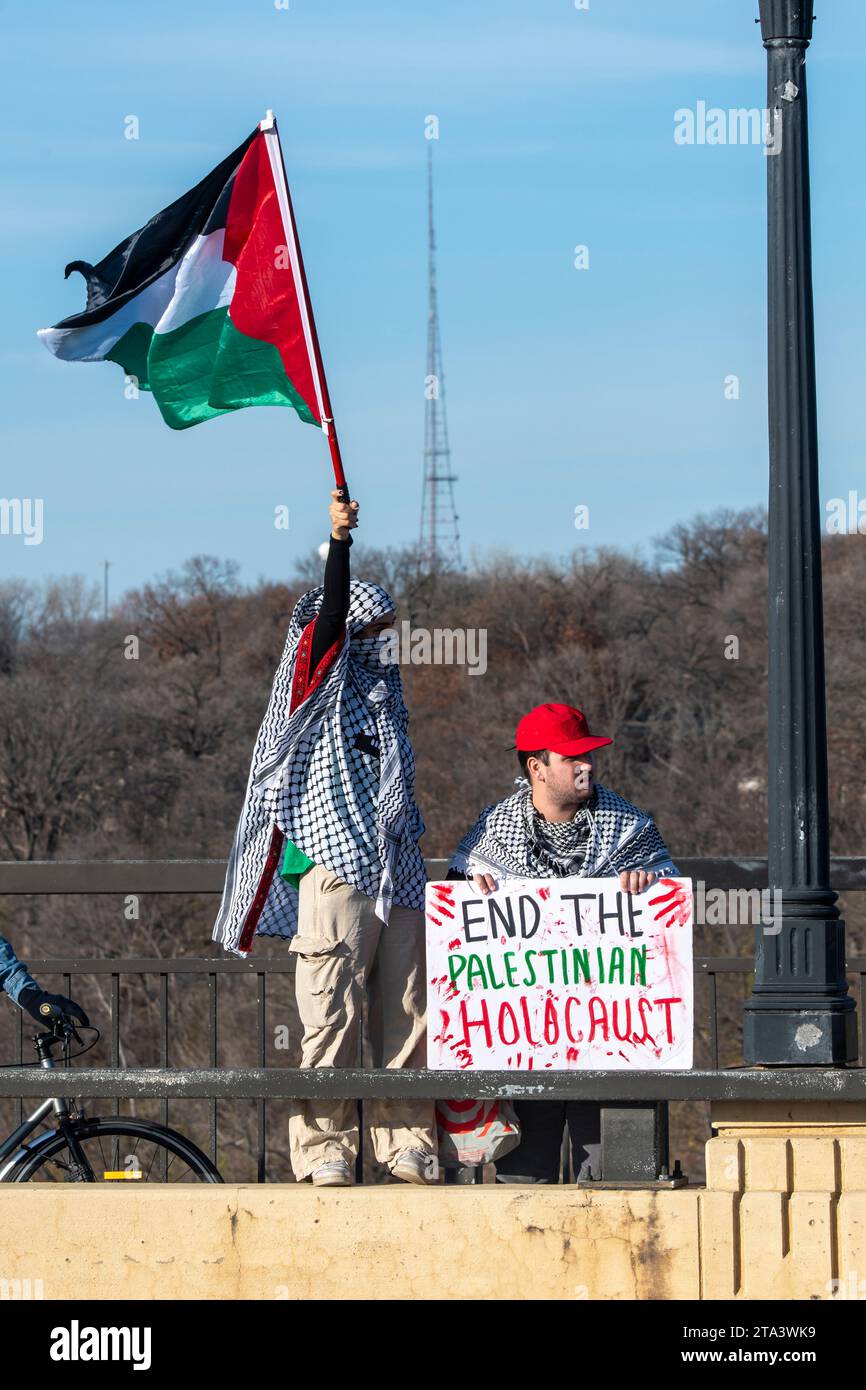 St. Paul, Minnesota. November 19, 2023. Rally to divest Minnesota from ...