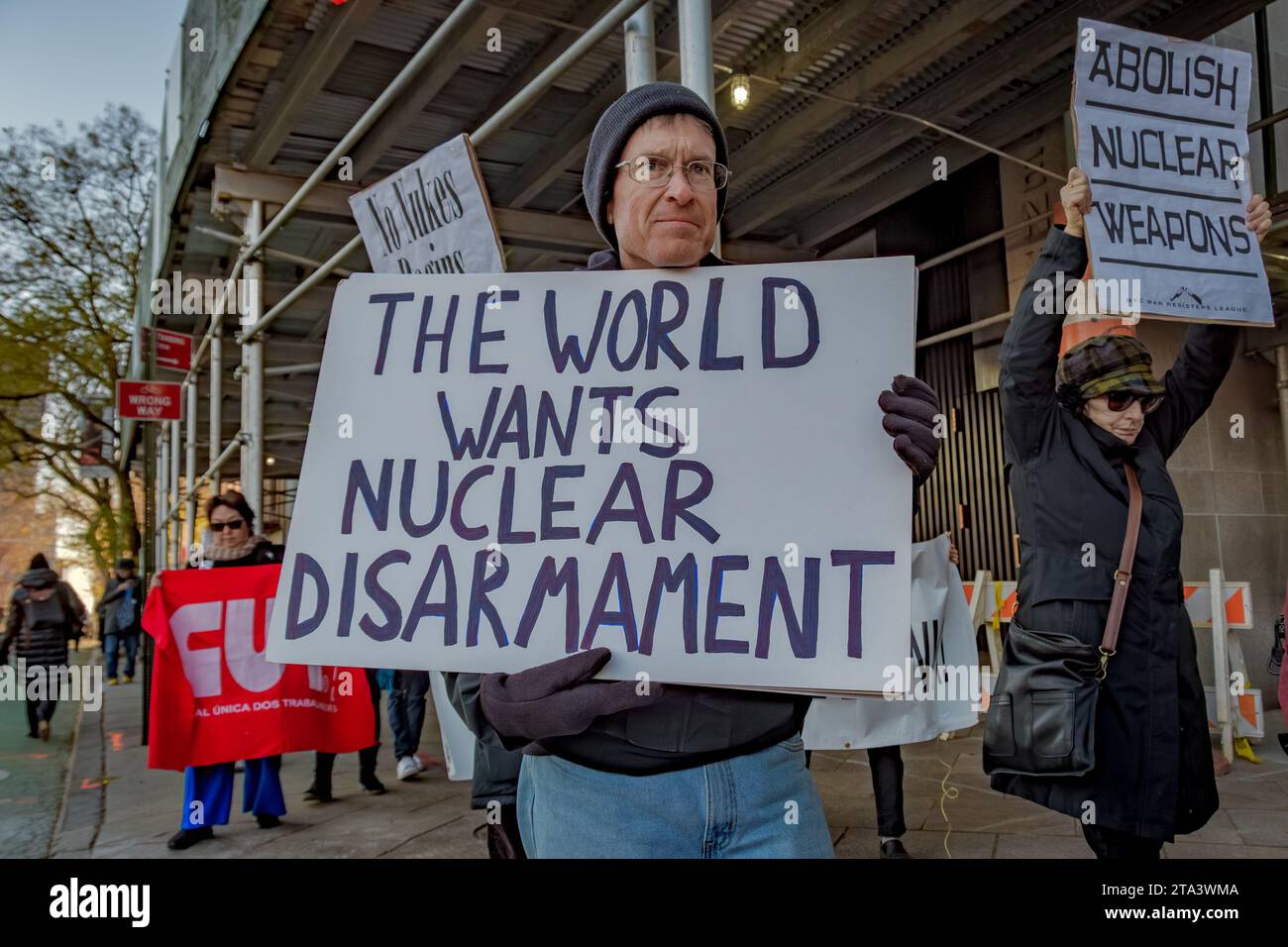 USA. 28th Nov, 2023. On November 28, 2023 a coalition of anti-nuclear ...