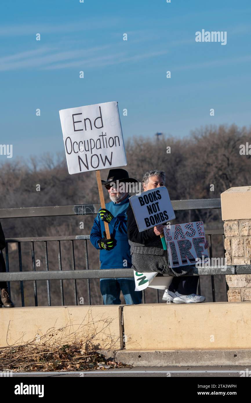 St. Paul, Minnesota. November 19, 2023. Rally to divest Minnesota from ...
