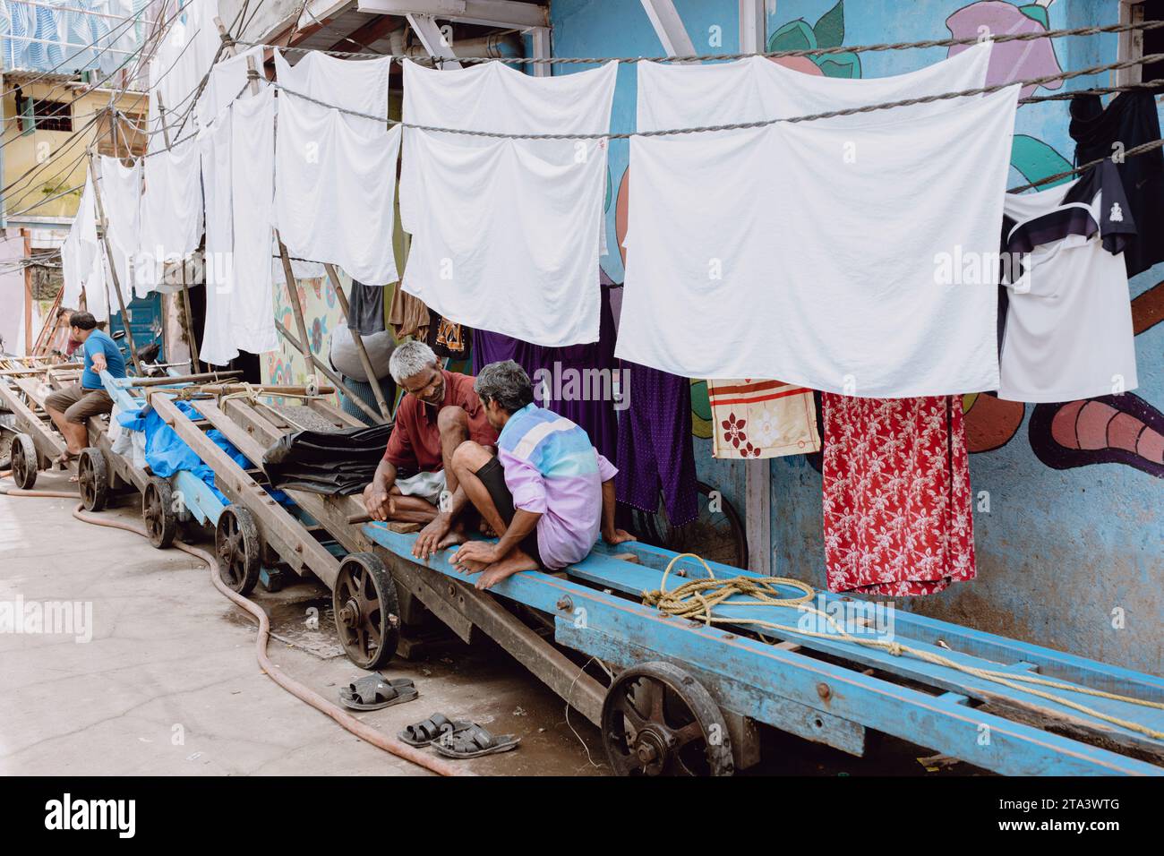 People and view of Mumbai Stock Photo - Alamy