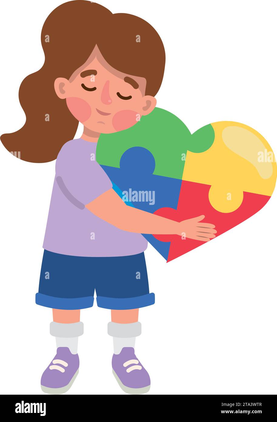 autism girl mental disorder Stock Vector Image & Art - Alamy