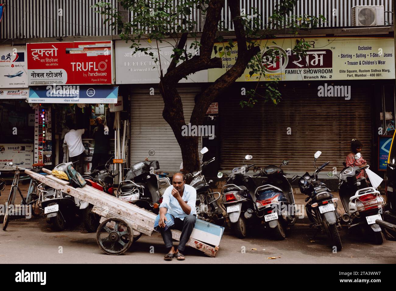 People and view of Mumbai Stock Photo - Alamy