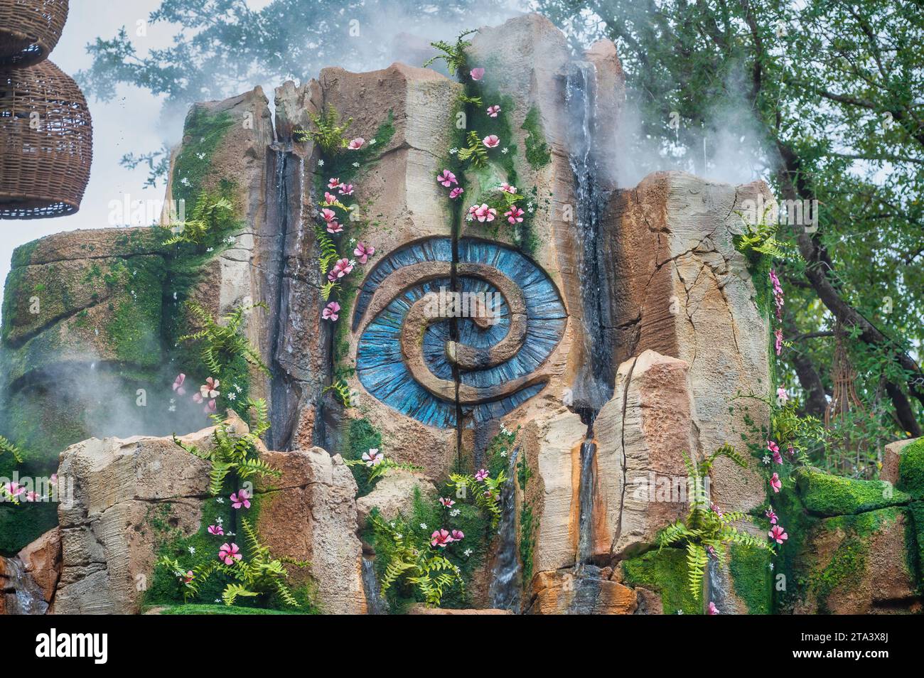 The symbol of Te Fiti from Moana at the Journey of Water attraction at ...