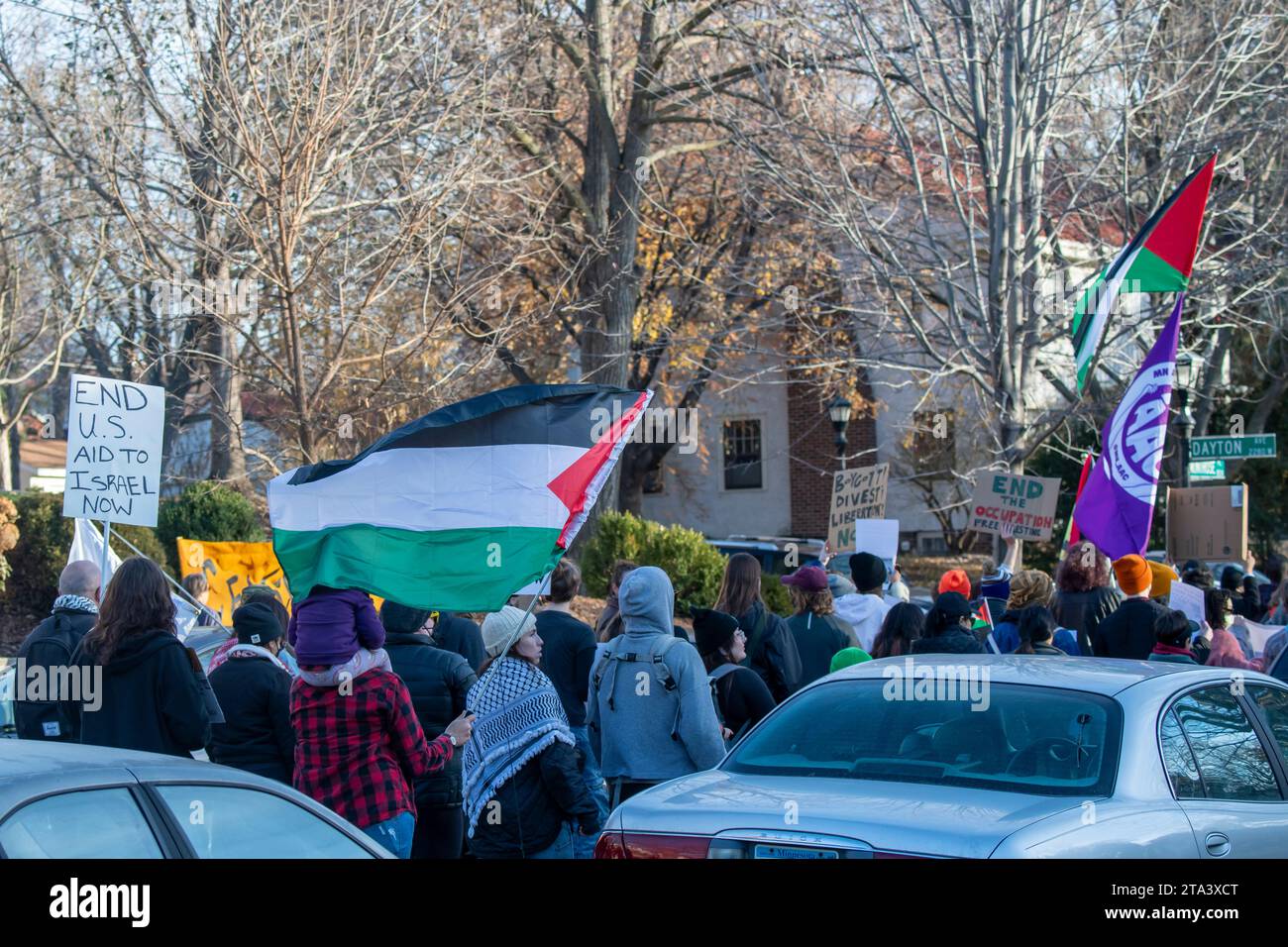 St. Paul, Minnesota. November 19, 2023. Rally to divest Minnesota from ...