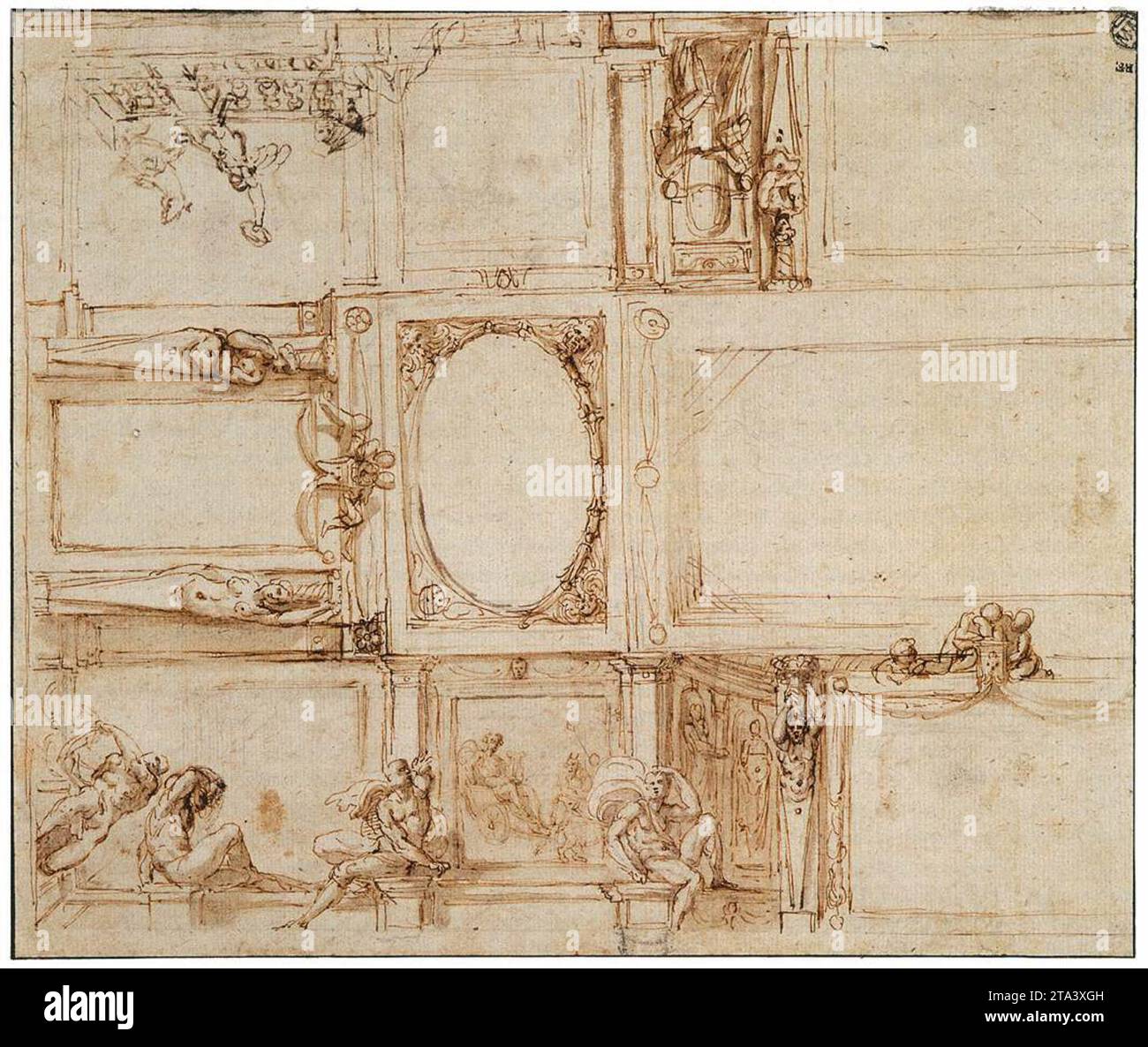 Annibale carracci ceiling hi-res stock photography and images - Alamy