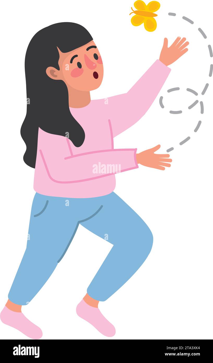 attention deficit hyperactivity disorder girl Stock Vector Image & Art ...