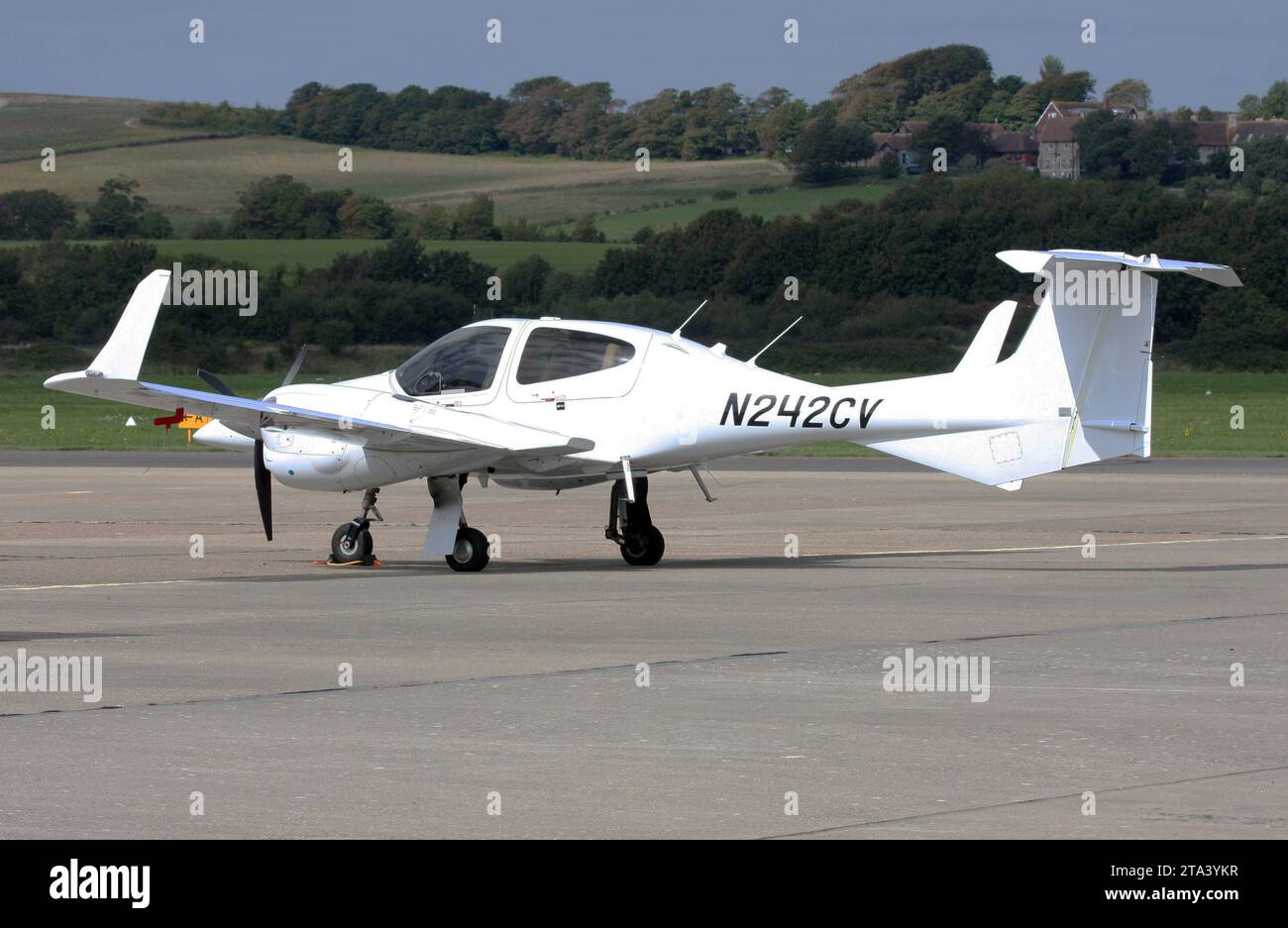 A Diamond DA-42 NG Twin Star owned and flown by Carol Vorderman on the ...