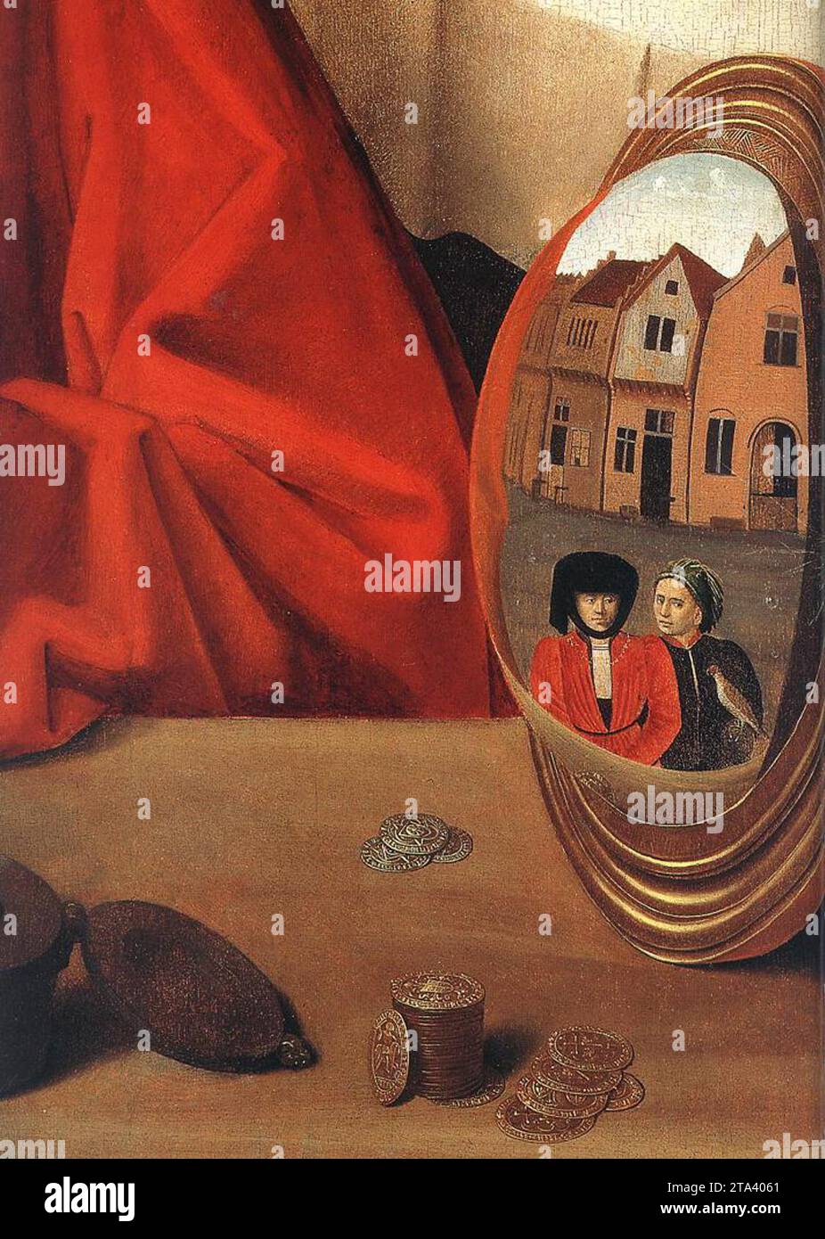 St Eligius in His Workshop (detail) 1449 by Petrus Christus Stock Photo ...