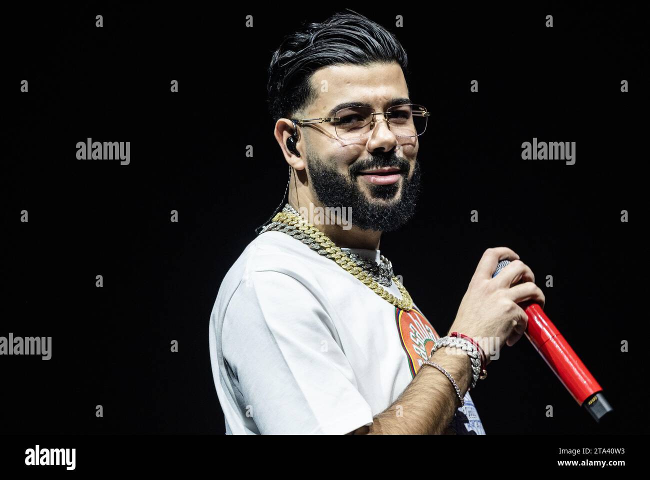 AMSTERDAM - The Moroccan Antwerp resident Dystinct (born as Ilias Mansouri) during a performance ...
