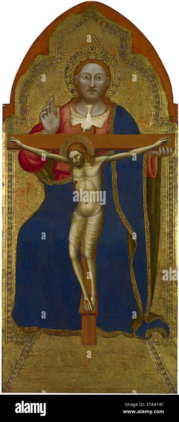 San Pier Maggiore Altarpiece: The Trinity 1370-71 by Jacopo Di Cione ...