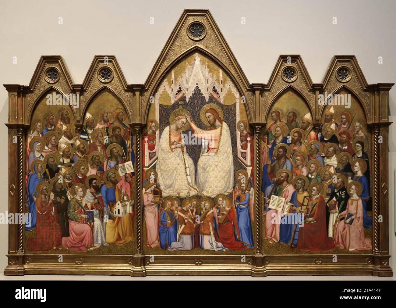 San Pier Maggiore Altarpiece 1370-71 by Jacopo Di Cione Stock Photo - Alamy