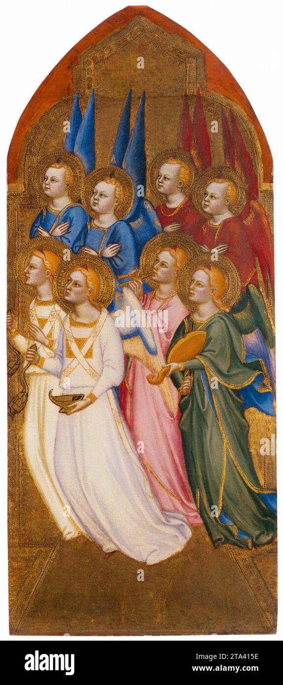 San Pier Maggiore Altarpiece: Seraphim, Cherubim and Adoring Angels ...