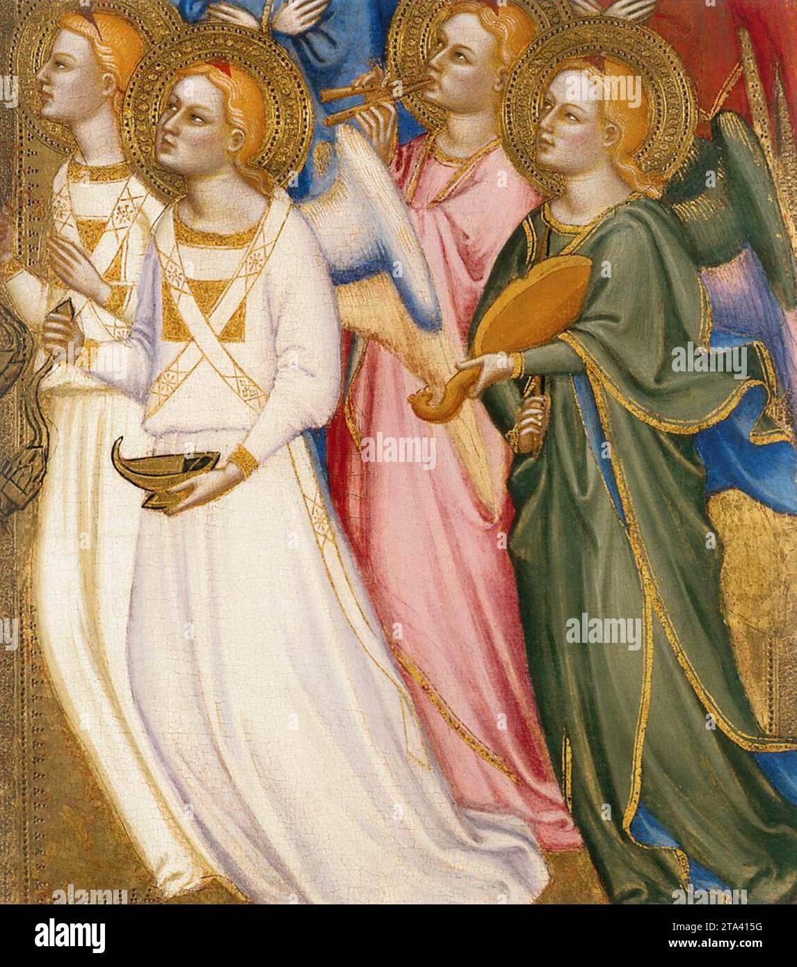 San Pier Maggiore Altarpiece: Cherubims and Adoring Angels (detail ...