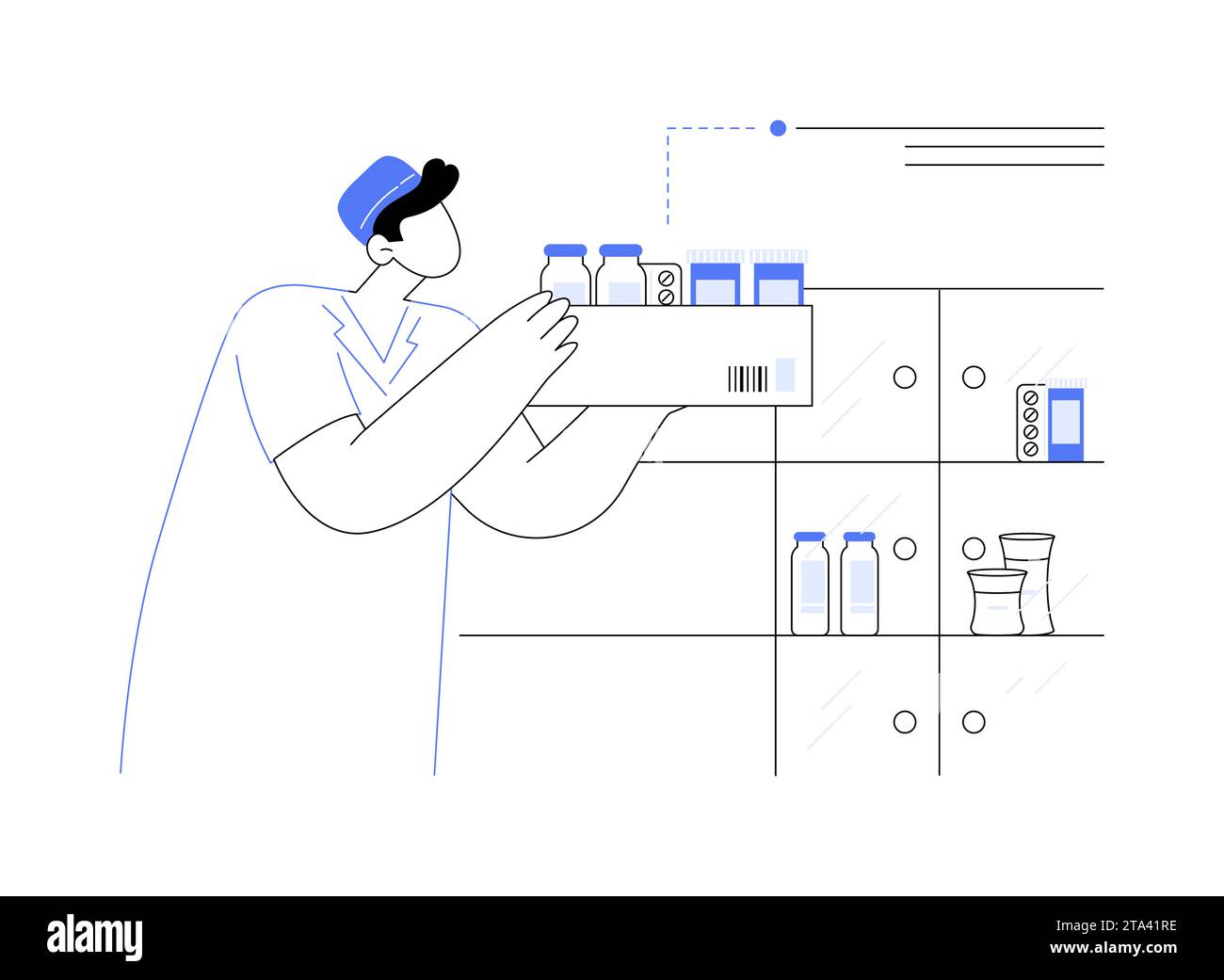 Pharmaceutical wholesaler abstract concept vector illustration Stock ...