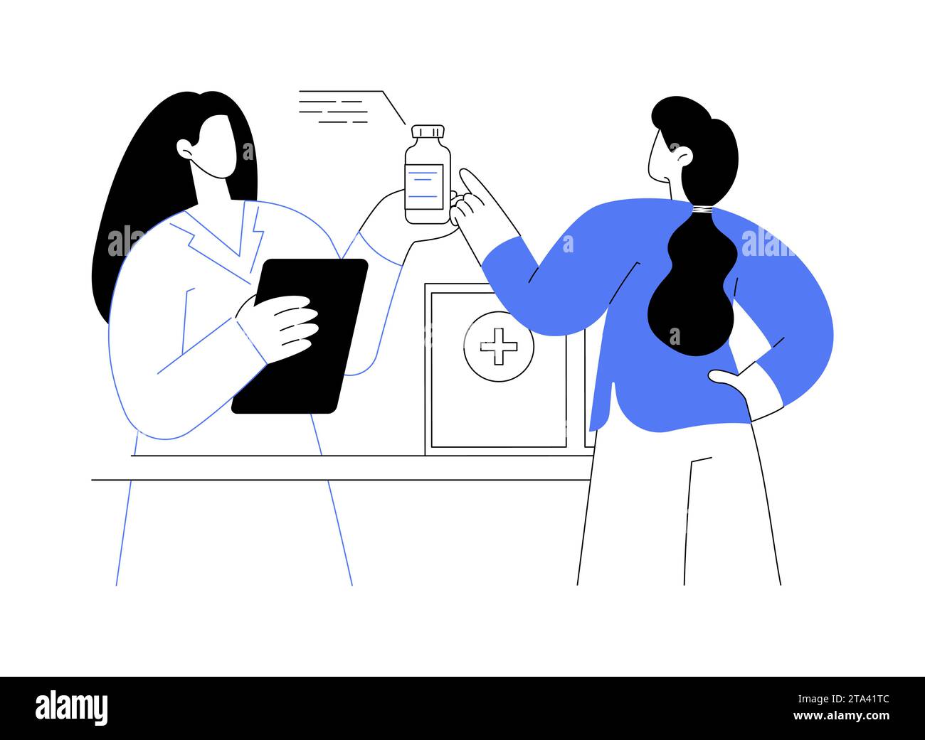 Pharmaceutical sales representative abstract concept vector ...