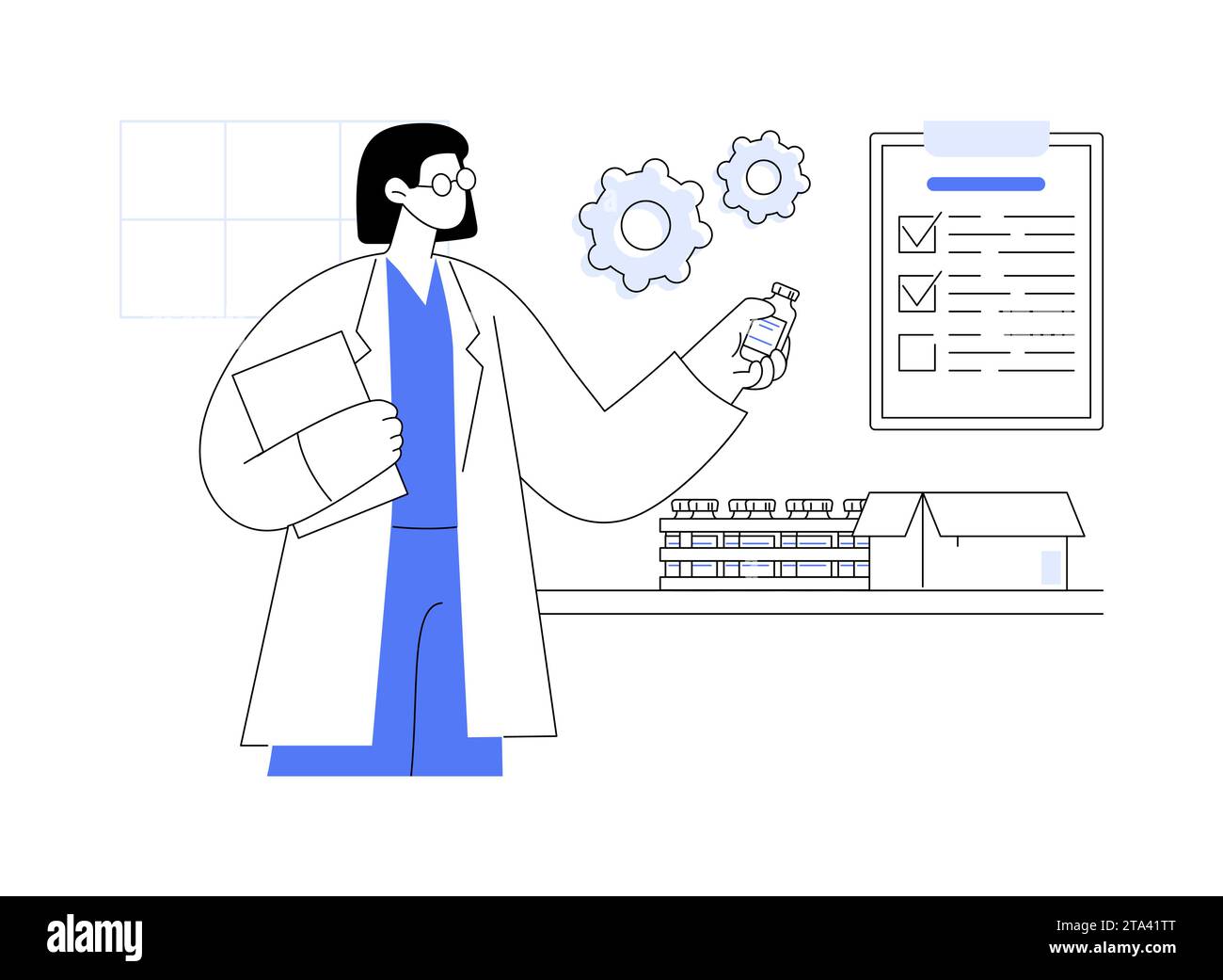 Pharmaceutical distribution abstract concept vector illustration Stock ...