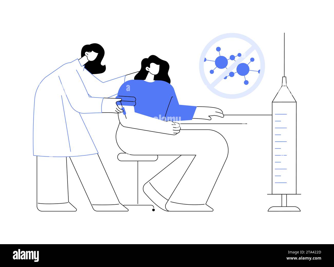 Vaccination abstract concept vector illustration Stock Vector Image ...