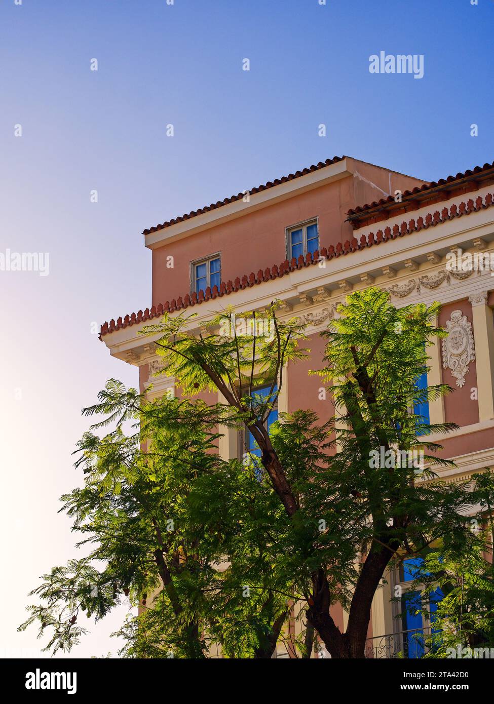 Building architecture in Athens city center, Greece Stock Photo - Alamy