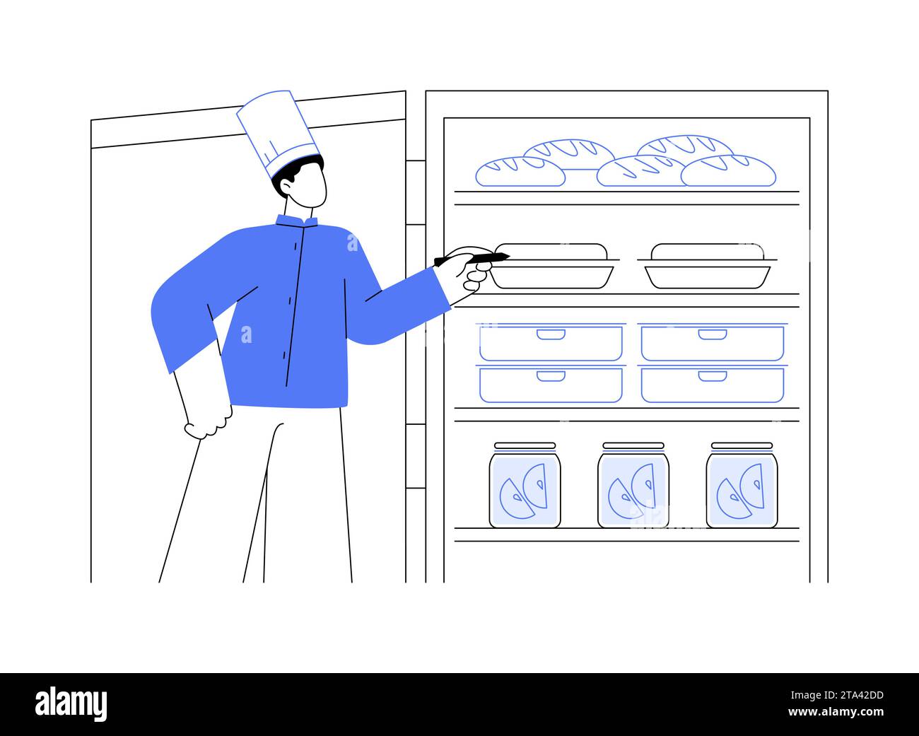 Organized kitchen abstract concept vector illustration Stock Vector ...