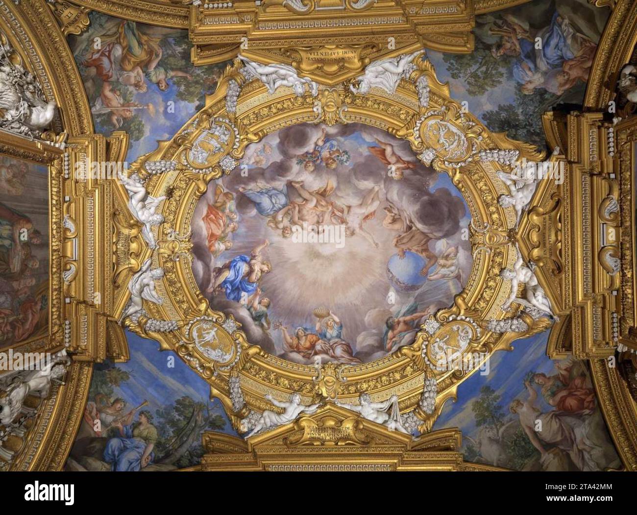 Ceiling painting 1647-59 by Pietro Da Cortona Stock Photo - Alamy