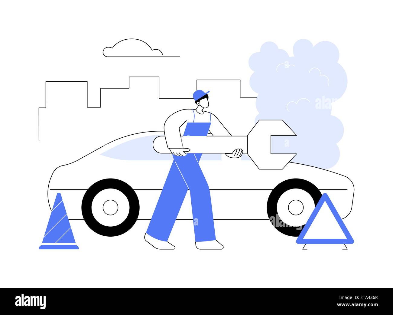 Roadside assistance abstract concept vector illustration Stock Vector Image & Art - Alamy
