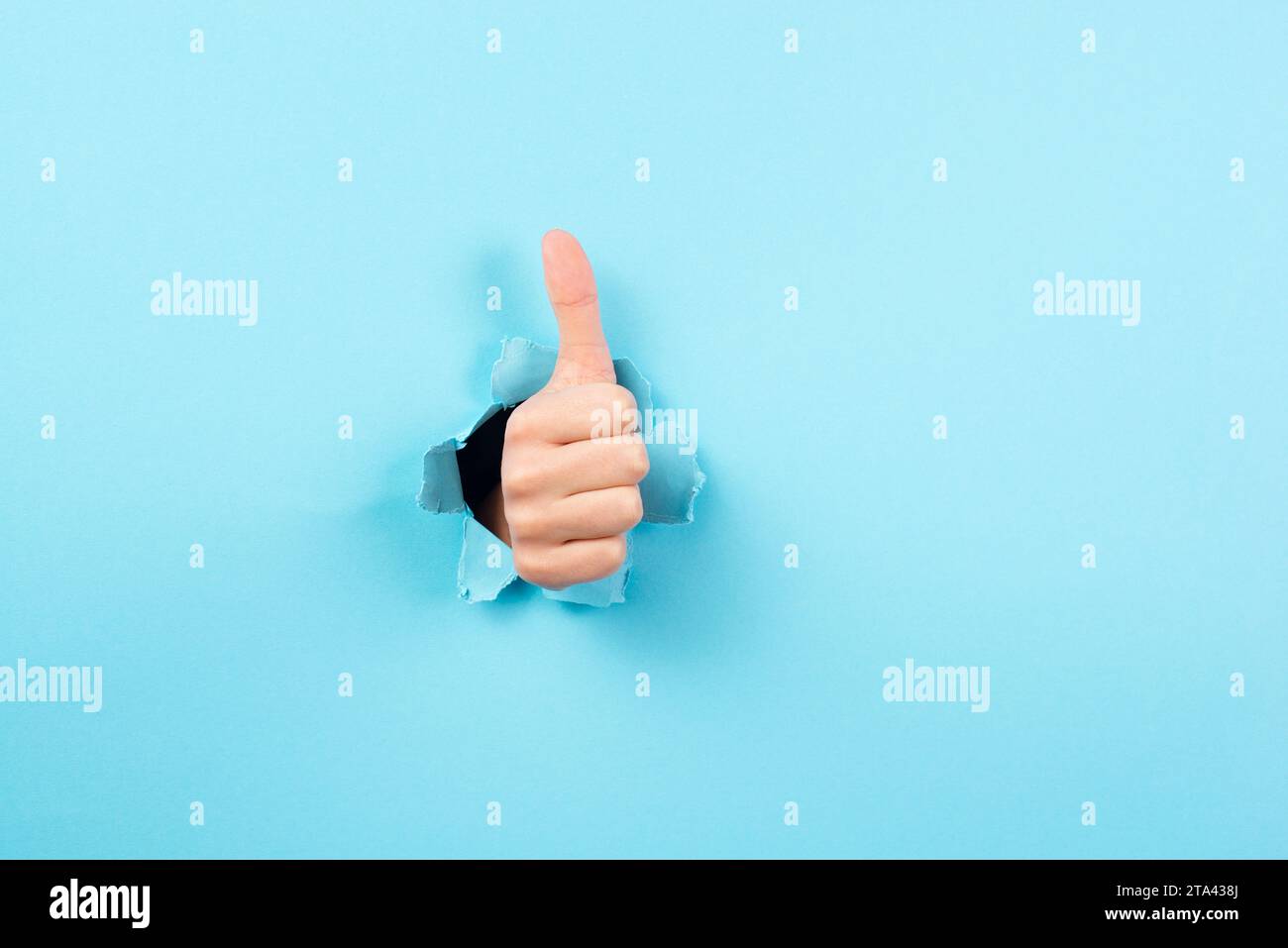 Thumb up, positive hand gesture, approval or agreement, optimism and ...