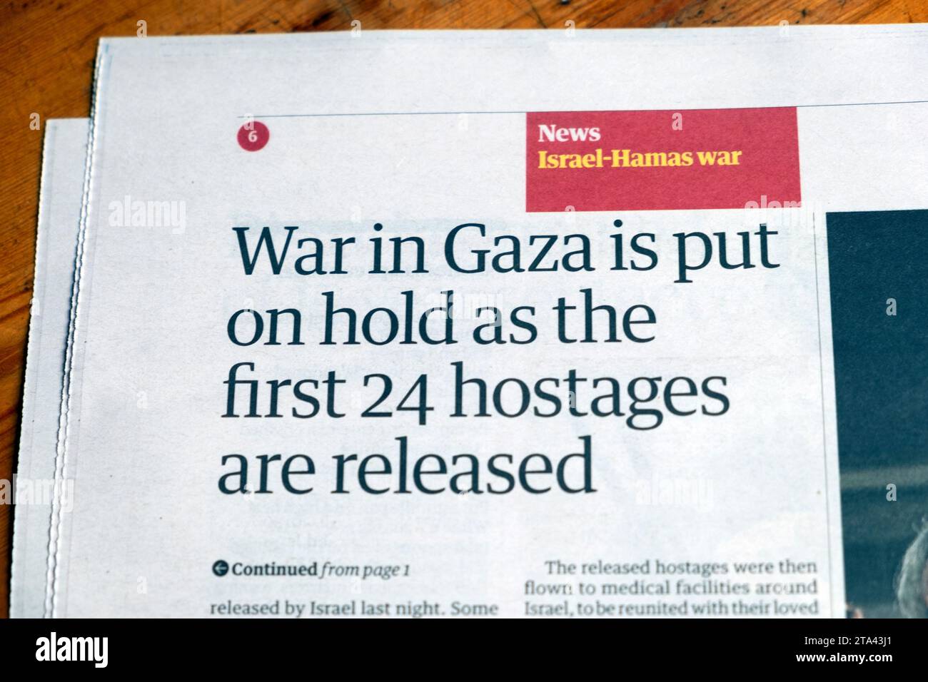 'War in Gaza is put on hold as the first 24 hostages are released ...