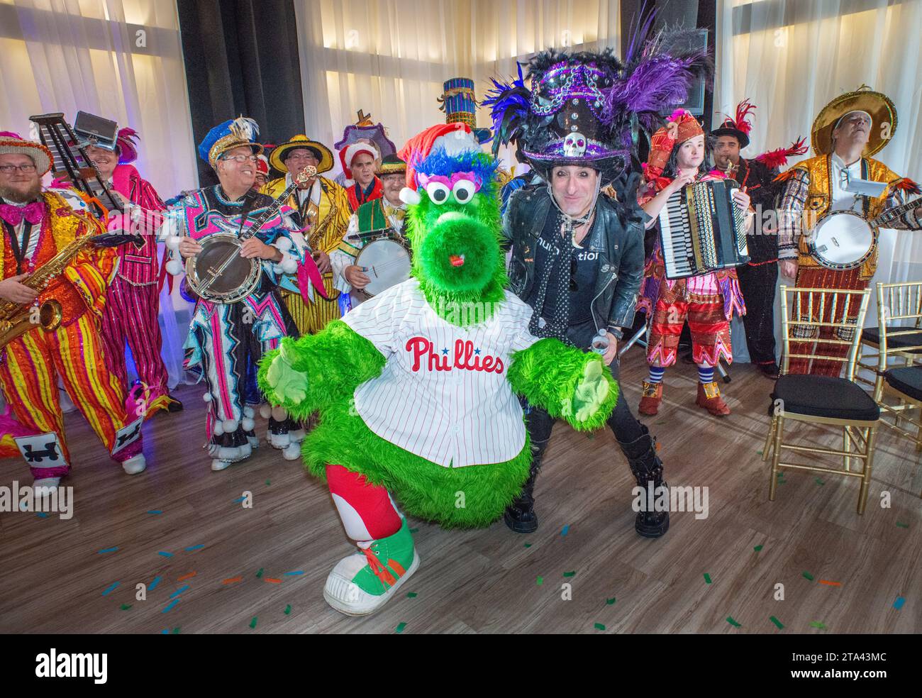 Philadelphia, United States. 28th Nov, 2023. WMMR's Jacky Bam Bam poses ...