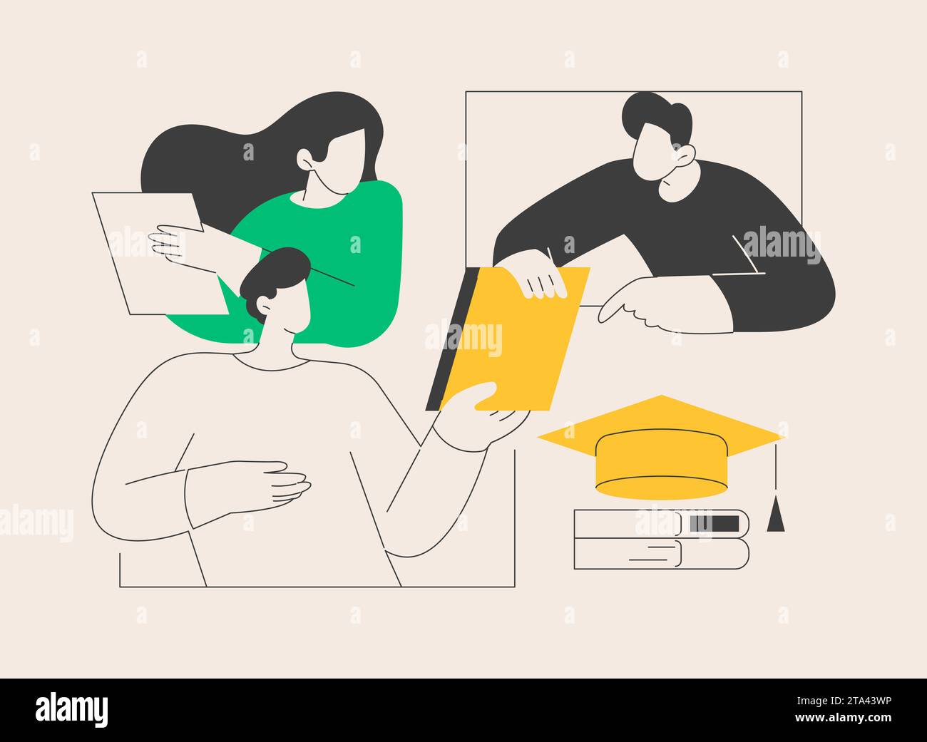 Student club abstract concept vector illustration Stock Vector Image ...