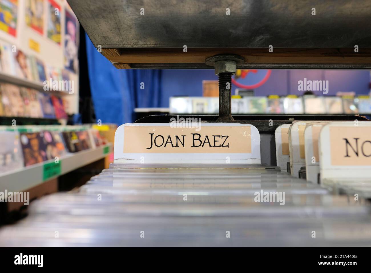 Joan Baez label in the Amoeba Music store used CD section for the rock ...