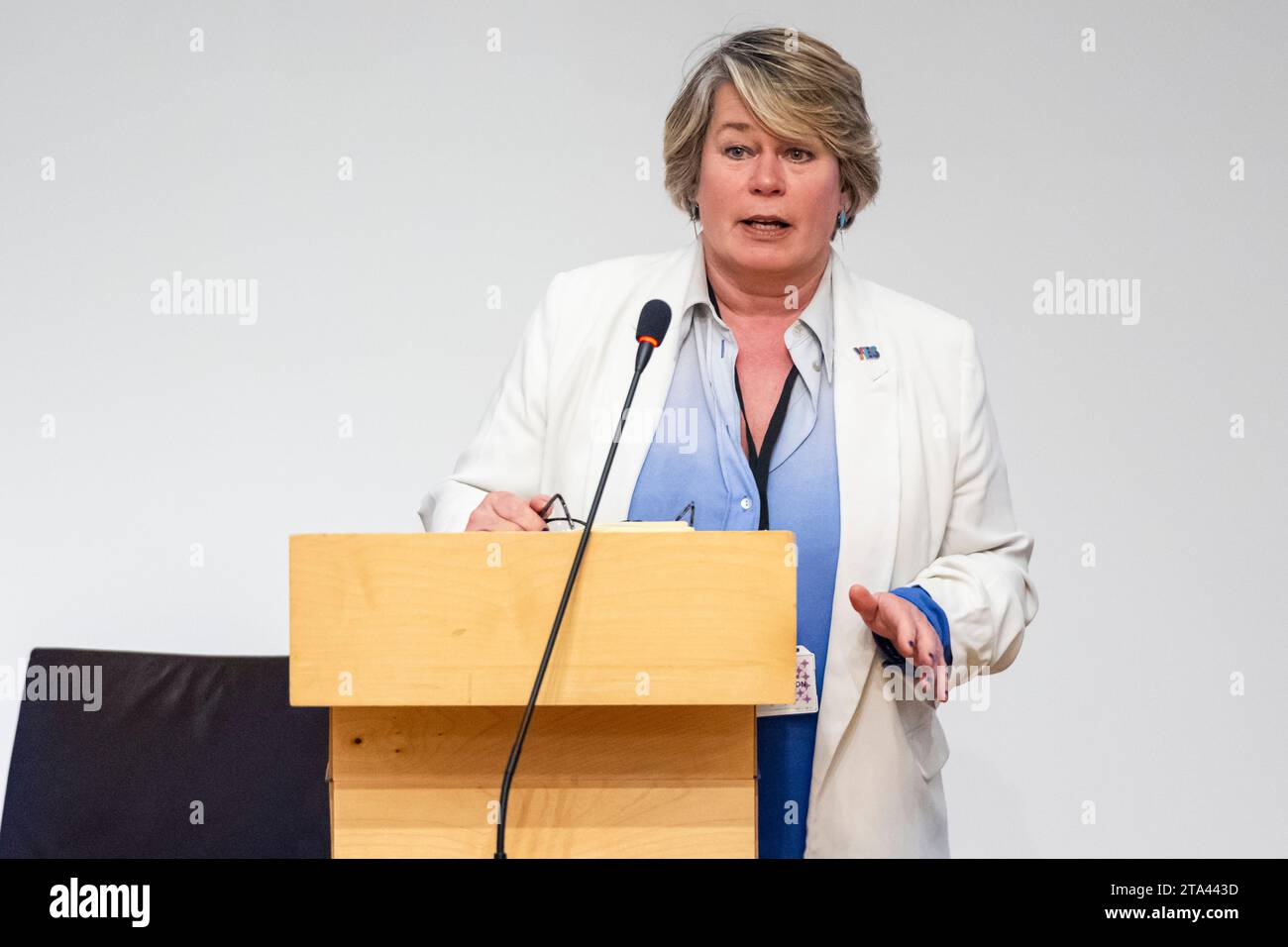 EDITORIAL USE ONLY Mrs Michelle Thomson MSP of east Falkirk attends an ...