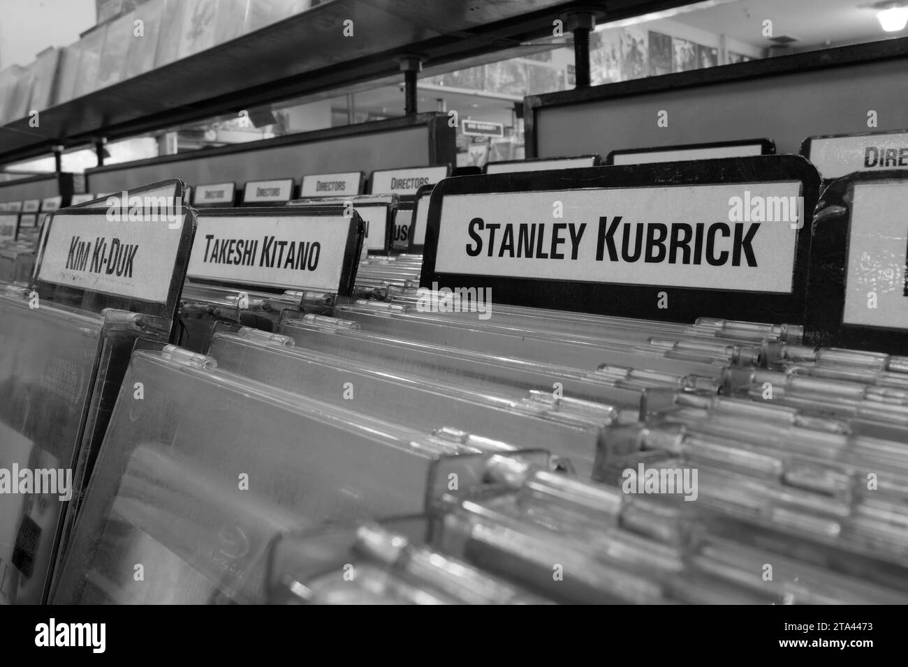 Used dvd shop Black and White Stock Photos & Images - Alamy