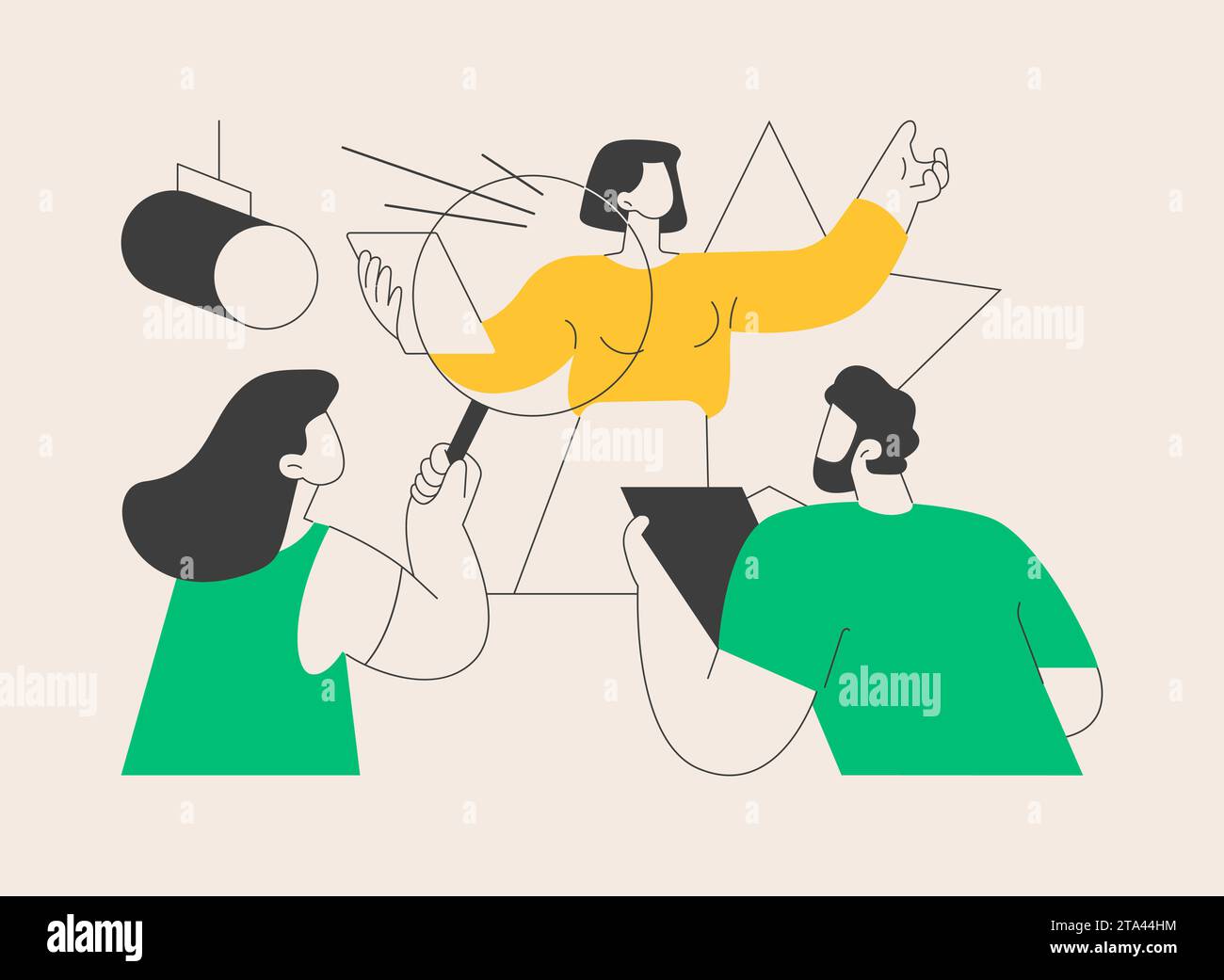 Role audition abstract concept vector illustration Stock Vector Image ...