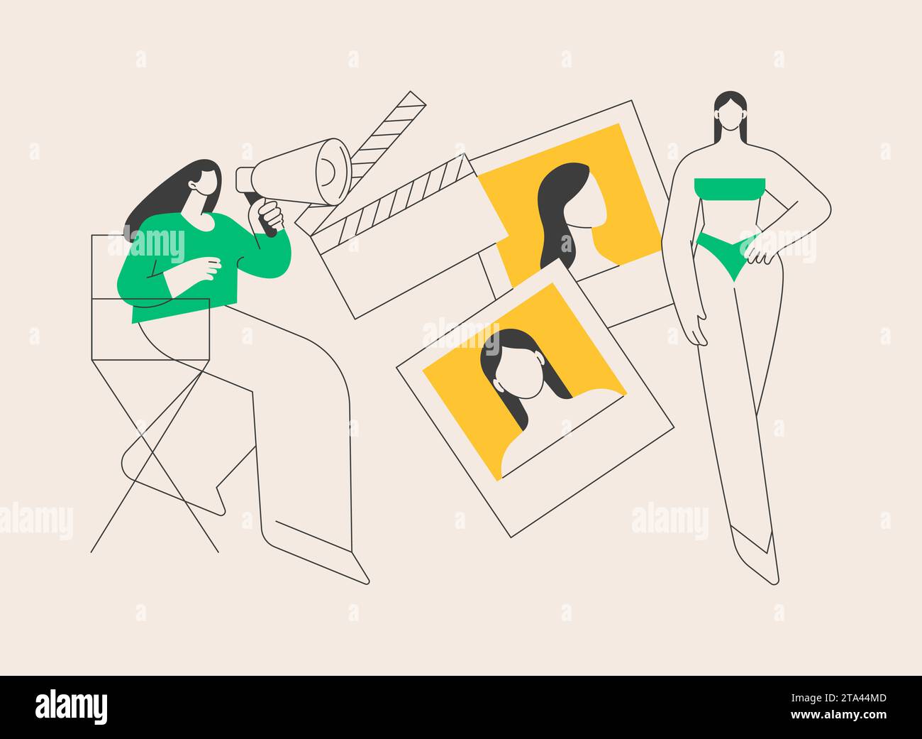 Casting call abstract concept vector illustration Stock Vector Image ...