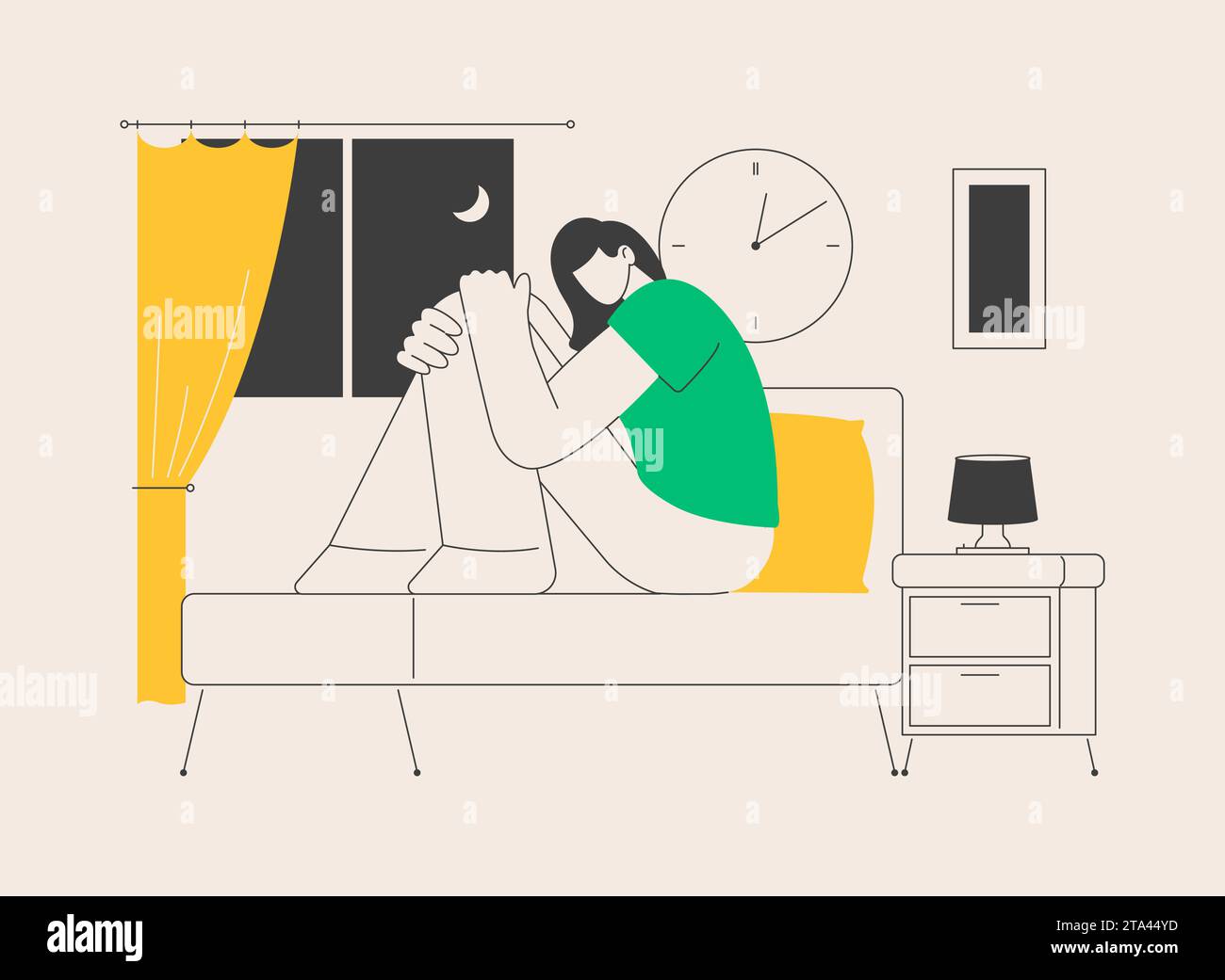 Sleep behavior disorder abstract concept vector illustration Stock ... Sleep behavior disorder abstract concept vector illustration Stock ...