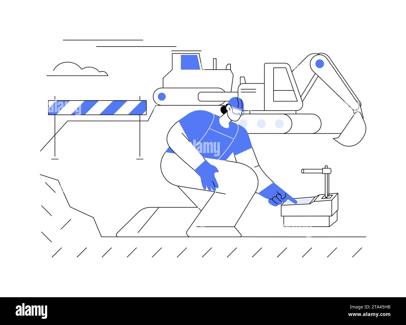 Geotechnical site investigation abstract concept vector illustration ...